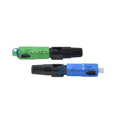 China SC/APC Field Assembly Connector with ≤0.3dB Insert Loss >90N Tensile Strength for 2.0mm Cable for sale