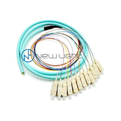 China FTTX SC Simplex LSZH 1m Tight Buffered Fiber Optic Pigtail with 0.9mm Diameter for Indoor Use for sale