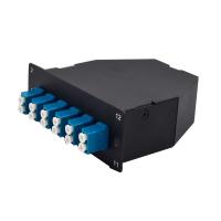China Rack Mounted 12 Fibers MPO Cassette Module with 1550nm Wavelength for High-Density Fiber Optic Networks for sale