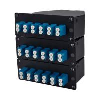 China 24F Elite MPO Cassette Module LGX Type B Multimode Fiber Optic Cassette for sale