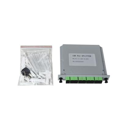 China Wall Mountable 8 Port ABS FTTH Termination Box for Fiber Distribution and PLC Splitter Applications for sale