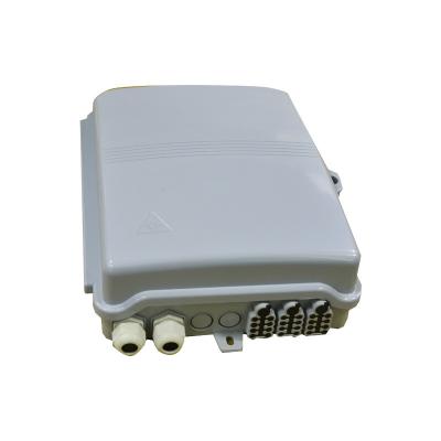 China 24 Core Cassette PLC Splitter FTTH Termination Box with ABS Material and 8 Port for Fiber Distribution for sale