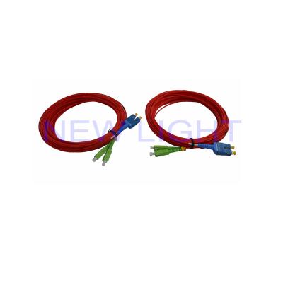 China LSZH Armored SC to LC Fiber Patch Cord with Customizable Length and Low Insertion Loss for sale