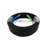 China Outdoor G657A1 Fiber Drop Patch Cord with 100m 200m Length for FTTH Connections for sale