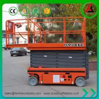 China Long Deck Mobile Scissor Lift 300KG Hydraulic Construction Platform Lift for sale