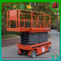 China Long Deck Mobile Scissor Lift 300KG Hydraulic Construction Platform Lift for sale