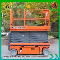China 300kg Electric Mobile Scissor Lift Platform Motorized Self Propelled Scissor Lift for sale