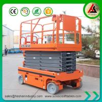 China 300kg Electric Mobile Scissor Lift Platform Motorized Self Propelled Scissor Lift for sale