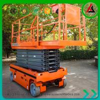China Automotive Mobile Scissor Lift Aerial Work Platform 300kg Electric Self Propelled for sale