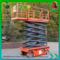 China Automotive Mobile Scissor Lift Aerial Work Platform 300kg Electric Self Propelled for sale