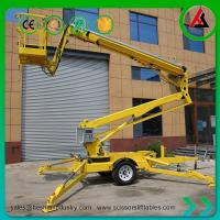 China 10m Towable Cherry Picker 200kg Load Capacity Rough Terrain Boom Lift for sale