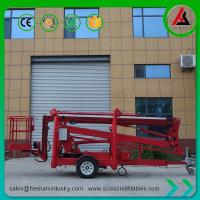 China 10m Towable Cherry Picker 200kg Load Capacity Rough Terrain Boom Lift for sale