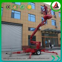China 10m Towable Cherry Picker 200kg Load Capacity Rough Terrain Boom Lift for sale