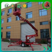 China 10m Towable Cherry Picker 200kg Load Capacity Rough Terrain Boom Lift for sale