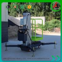 China Mobile Single Man Vertical Mast Lift Aluminium Hydraulic Platform Customized for sale