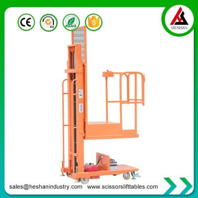 China Cargo Semi Electric Order Picker 6.5M Low Level Order Picking Truck ROHS Certified for sale