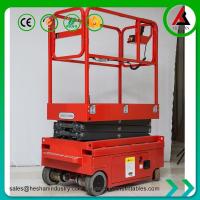 China Lightweight Small Electric Hydraulic Scissor Lift 300kg 3.9M Self Propelled for sale