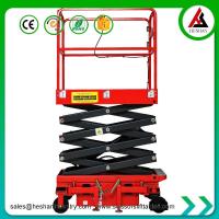 China 300kg Narrow Aisle Scissor Lift 4.8M Portable Hydraulic Lift Table for sale