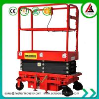 China 300kg Narrow Aisle Scissor Lift 4.8M Portable Hydraulic Lift Table for sale