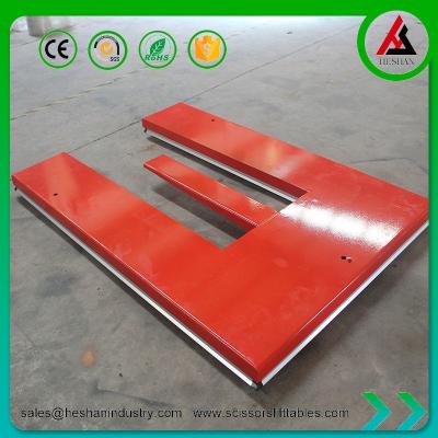 China E Shape Scissor Lift Table 1000kg Load Capacity Hydraulic Pallet Lifter Customized for sale