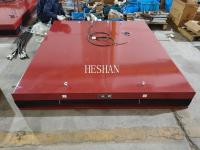 China Carbon Steel Scissor Lift Table Foot Control 1000kg Hydraulic Lift Work Table for sale