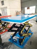 China 1000kg-5000kg Portable Electric Wheels Movable Lift Table With CE for sale