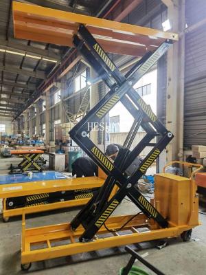 China 1000kg-5000kg Portable Electric Wheels Movable Lift Table With CE for sale