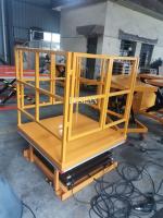 China Manual Scissor Lift Table Hydraulic 1000kg 1 Ton Low Fixed Customized for sale
