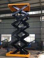 China 3m Stationary Three Scissors Hydraulic Lift Tables 4000kg Table Lift Mechanism for sale