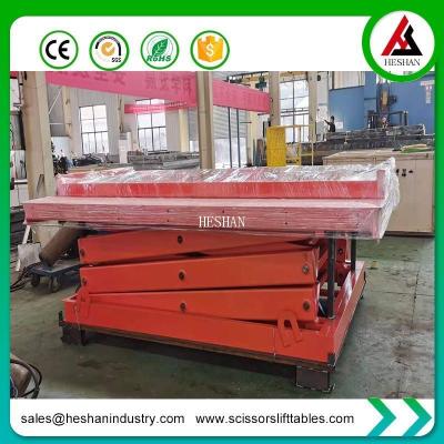 China Heavy Duty Scissor Lift Table Platform Electric Hydraulic 1000kg - 20000kg for sale