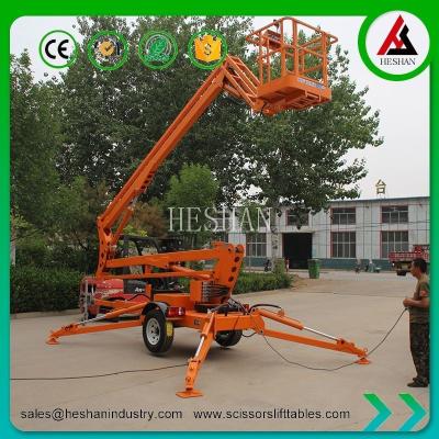 China Aerial Working Engine Towable Telescopic Electric Boom Lift for sale