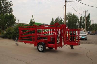 China 20M Articulated Hydraulic Aerial Work Platform Towable Telescopic Boom Lift for sale
