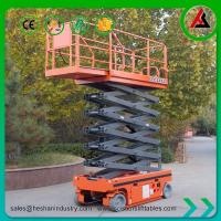 China 10m Electric Single Man Lift Self Propelled Extendable Platform Scissor Lift for sale