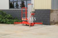 China AC Powered Single Mast Lift Aluminum Alloy Hydraulic Lifting Platform for sale