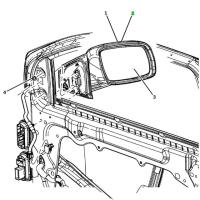 China FARPREEY 1GE001XRAD 1GE011XRAD Left and Right Side Rearview Mirrors Suitable for 2009-2019 Dodge Journey for sale