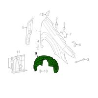 China FARPREEY 5116279AE 5116278AE 2pcs/set Right/Left Front Fender Liners Suitable for 2009-2020 Dodge Journey for sale