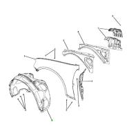 China FARPREEY 68205933AF 68205932AF  Right Side Left Side 2PCS/set Front Fender Liners Suitable for 2015-2023 Chrysler 300 for sale
