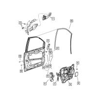 China FORPREEY 68079092AA  4589422AF Front Door Latch Right for 2009-2012 RAM 1500 for sale