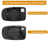 China FARPREEY 68130644AA 645AA 68101146AA 147AA Right Left Non-heated and Heated Rearview Mirror Glass for Dodge Charger 2011-2023 for sale