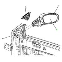 China FARPREEY 68130644AA 645AA 68101146AA 147AA Right Left Non-heated and Heated Rearview Mirror Glass for Dodge Charger 2011-2023 for sale