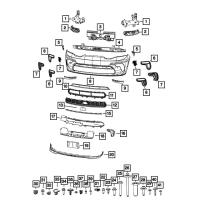 China FARPREEY 68533284AA Front Bar Grille Bracket for 2022-2024 Dodge Durango for sale