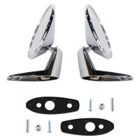 China 2802834 2802710 3685955 Pair (2) Chrome Door Mirrors Outdoor Outside Mirrors for 1966 - 1975 Mopar-Dodge for sale