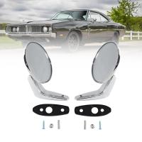 China 2802834 2802710 3685955 Pair (2) Chrome Door Mirrors Outdoor Outside Mirrors for 1966 - 1975 Mopar-Dodge for sale