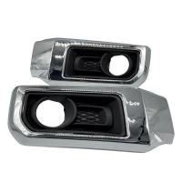 China FARPREEY 53124-35010 53123-35020 Left and Right Pair of Fog Light Sockets Chrome Silver for 2014-2021Toyota 4Runner for sale