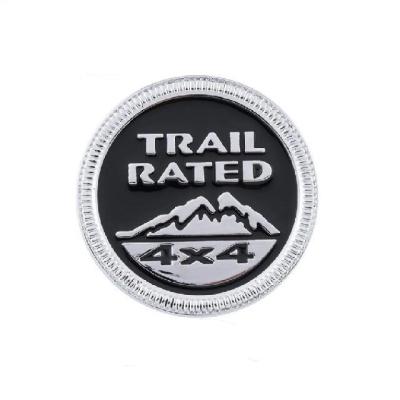 China Metal Car Badges Emblems Round Emblem Decals for Jeep Wrangler Vehicles and Trucks Automotive Badge Car Stickers for sale
