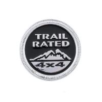 China Metal Car Badges Emblems Round Emblem Decals for Jeep Wrangler Vehicles and Trucks Automotive Badge Car Stickers for sale