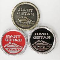 China Metal Car Badges Emblems Round Emblem Decals for Jeep Wrangler Vehicles and Trucks Automotive Badge Car Stickers for sale