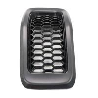 China Gray + Black Front Upper Outer Grille Insert Accessory for Jeep Cherokee 2014-2018 Car Replacement Parts 6CY39XS9AC 5RB21XS9AB for sale