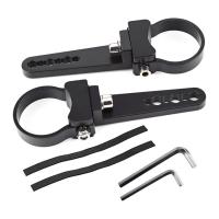 China FARPREEY Aluminum Alloy Tube Clamp Mounting Bracket LED Light Mounting Clamp (2 Pieces/set) for Car Modification and Upgrading for sale