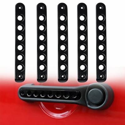 China FARPREEY Aluminum Alloy Armrest Interior Trim Cover and Exterior Door Handle Trim Kit (Black) for Jeep Wrangler JK 2007-2018 for sale